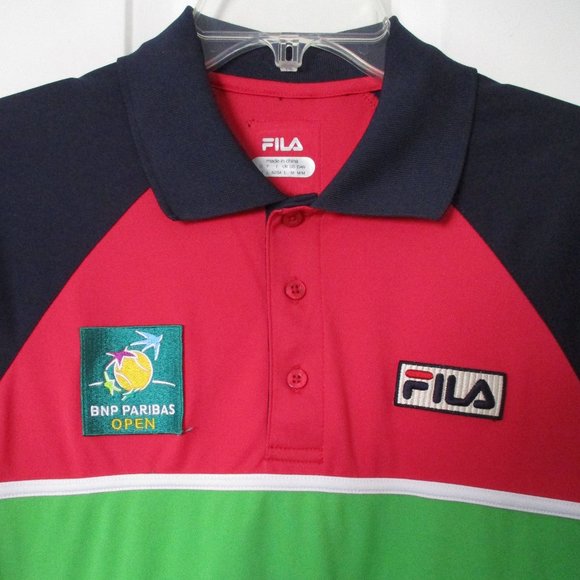 Fila | Shirts | Fila Youth Young Mens Ss Bnp Paribas Open Raspberry ...